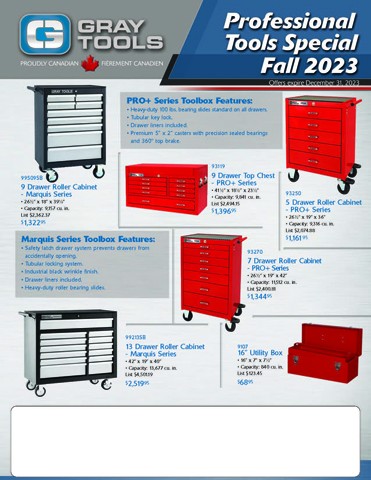 Gray Tools: Canada’s Premium Hand Tool Brand Since 1912