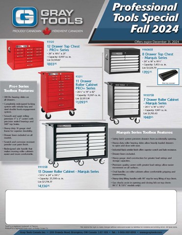 Gray Tools: Canada’s Premium Hand Tool Brand Since 1912